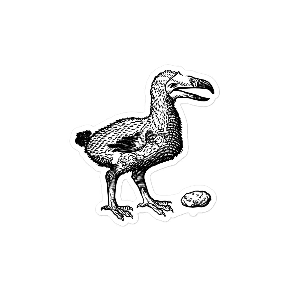 Dodo Bird Vintage Illustration Kiss-cut Sticker – Old Curiouser Shop